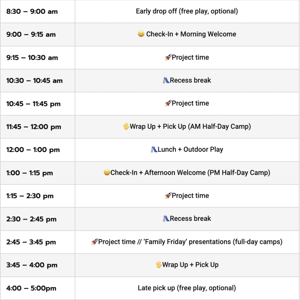 Camps | Codezilla Kids